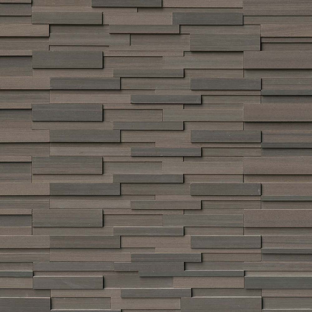 Brown Wave Stacked Stone Panels - 101 Building Supply & Design