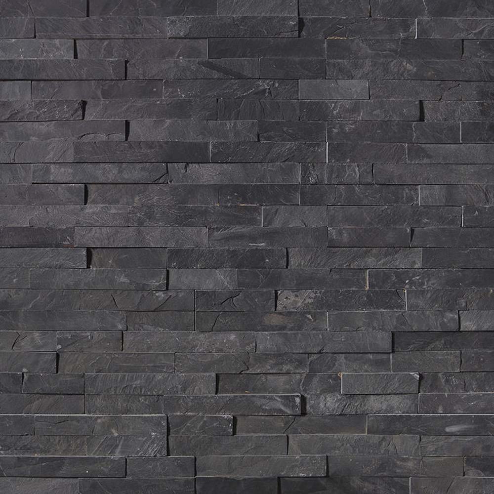 Premium Black Stacked Stone Panels - 101 Building Supply & Design