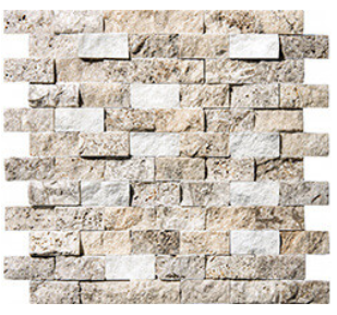 Silver Ice Mosaic Split-Face 1x2 - 101 Building Supply & Design